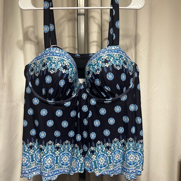 Swimsuits For All | Swim | Nwtag Ocean Blue Polka Dot Swimsuits For All ...